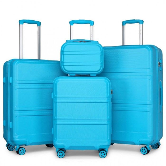 Kono Set de 4 Valises de Voyage Rigide Bagage Cabine (28+55+65+74cm ...