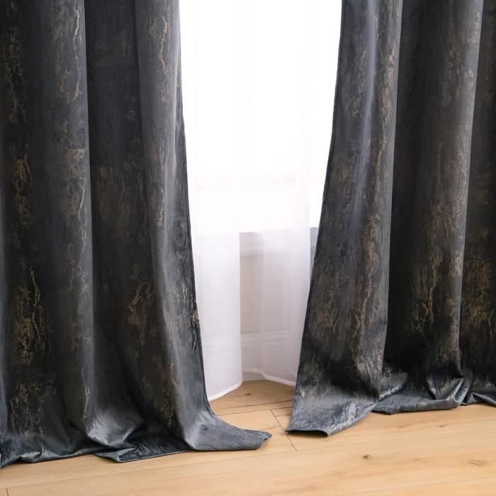 Rideaux En Velours Décoratifs Doux Rideau Opaque Rideau Thermique ...