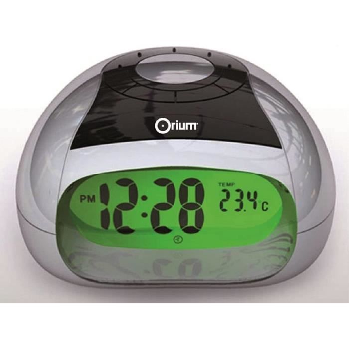 Orium 11232 Réveil parlant-température Plastique-ABS Argent 12 x 6,2 x ...
