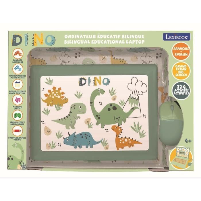 Lexibook - Ordinateur éducatif bilingue Dinosaure - 124 activités (EN ...