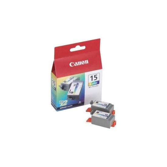 CANON Pack de 2 cartouche d'encre - BCI-15 - Tricolore - capacité ...