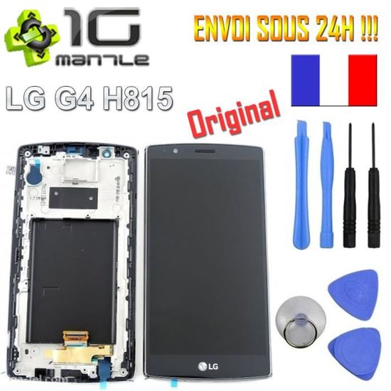 100% ORIGINAL VITRE TACTILE + ECRAN LCD + CHASSIS LG G4 H815 COMPLET ...