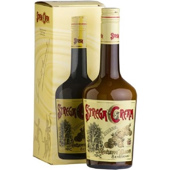 STREGA CREAM LIQUEUR AVEC DE LA CREME ET STREGA BENEVENTO 70cl 17%vol ...