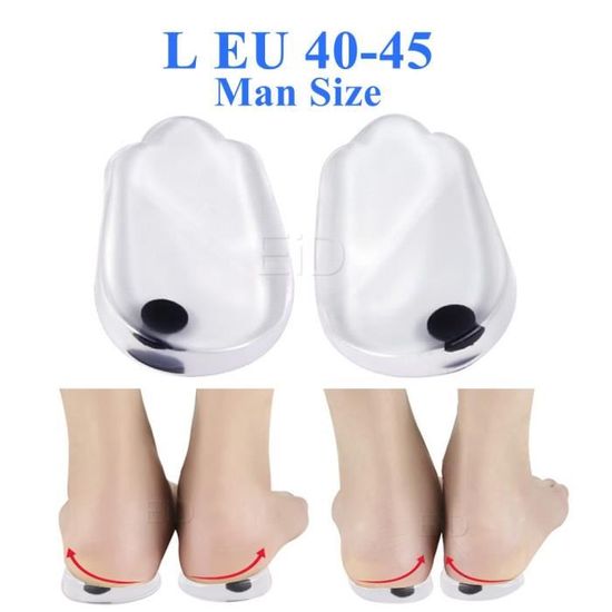 Talonnette,coussinet de talon en Gel de Silicone, pour jambes XO, Varus ...