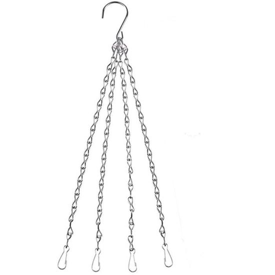 Pot de fleur,Chaînes métalliques de remplacement pour pots de fleurs, 4 ...