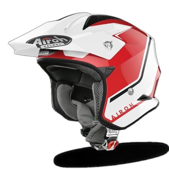 Casque moto jet Airoh TRR S Ken - red gloss - XL - Cdiscount Auto