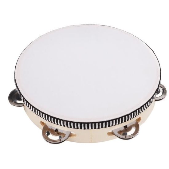 Shipenophy Instrument à main Jingles Tambourin Double Row 8in ...
