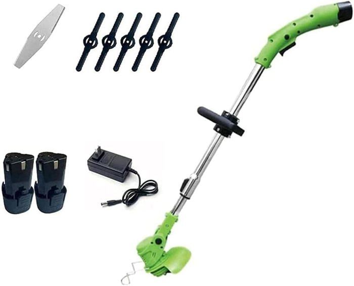 Tondeuse à Gazon électrique sans Fil télescopique Coupe-Herbe Kit de Coupe d'élagage Outil de ...
