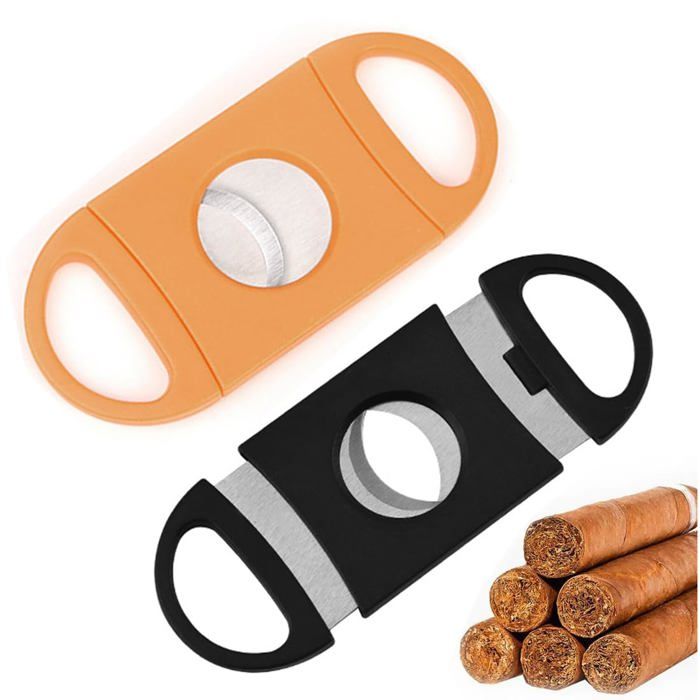 Lot de 2 Coupe-Cigares en Acier Inoxydable,Coupe Cigare,Cigar Scissors ...