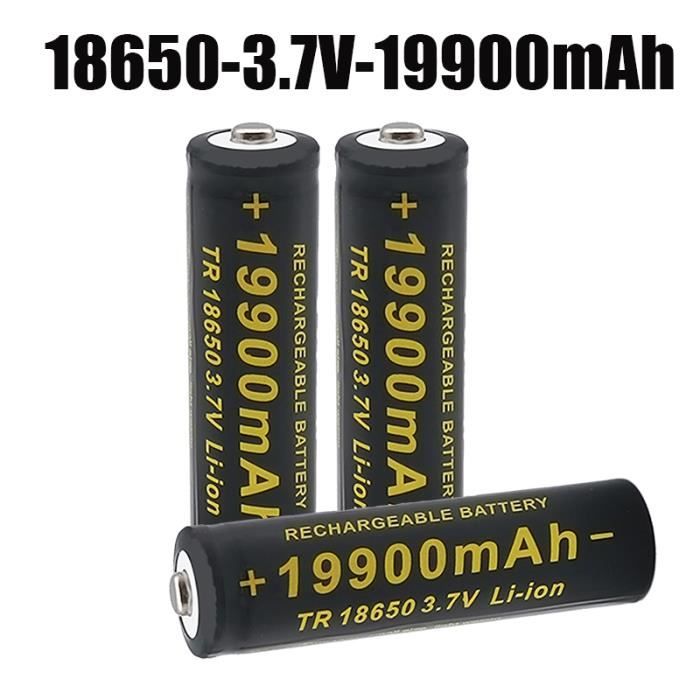 3 PIÈCES-Piles rechargeables Li Ion 18650, 3,7V, 19900 mAh, 1 À pour ...