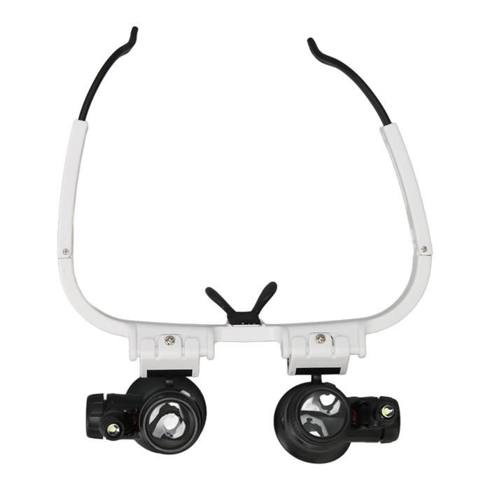 Atyhao Loupes à bandeau LED Loupe Serre-tête 7x 10x 15x 25x, Loupe ...