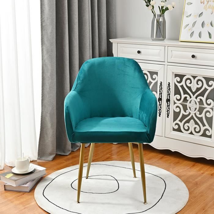 Scandinave Housse de Chaise avec Accoudoirs Extensible Velours Couverture de Chaise Salle a ...