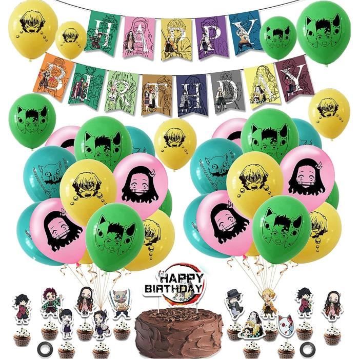 Decoration Anniversaire Demon Slayer Ballon Anniversaire Décoration ...