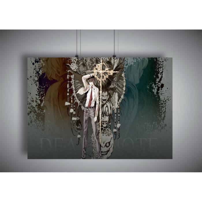 Poster DEATH NOTE MANGA ANIME Wall Art - A3 (42x29,7cm) - Cdiscount Maison