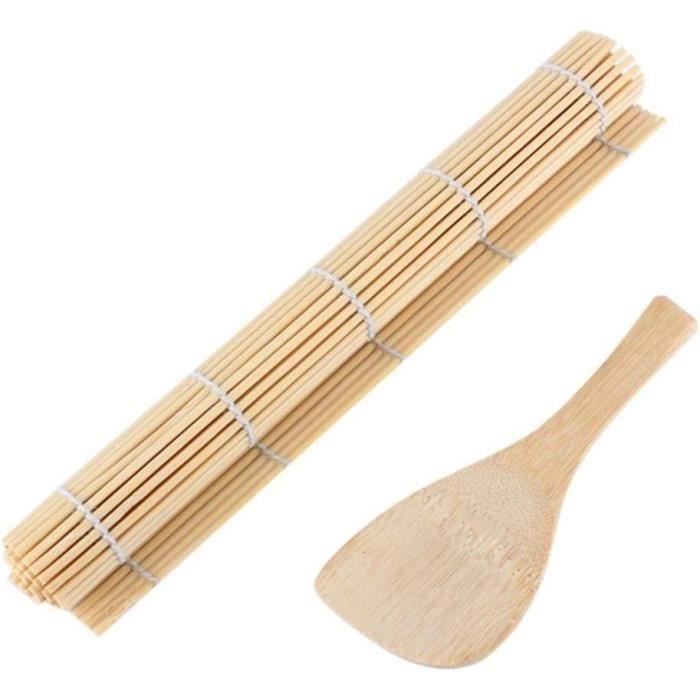 Cuisine DIY Moule Rouleau de riz Paddle Outils Sushi Sushi Mat Bamboo ...