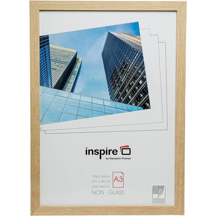 Hampton Frames OSLO OSLA3NG Cadre photo effet bois Marron clair Format ...