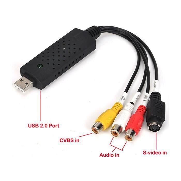 USB 2.0 vidéo&audio capture cartes convertir des cassettes VHS sur DVD ...