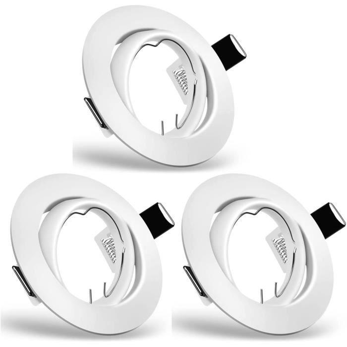 SPOTS Projecteurs Spot Encastrable GU10 Set, 3 Pièces Cadre De Montage ...