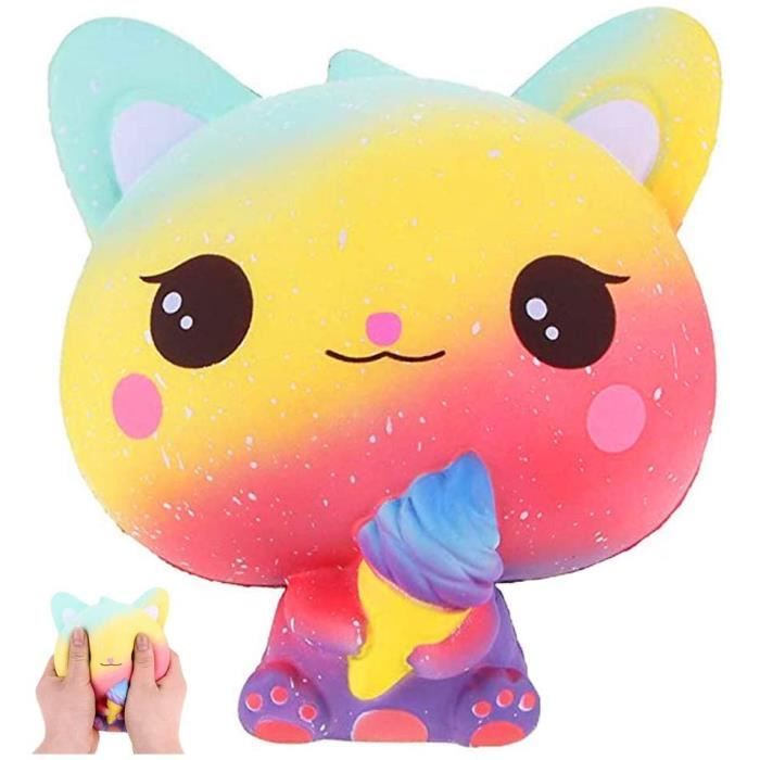 Blesser Squishy Kawaii. Chat Glace Anti Stress Squishies Reliever Jouet ...