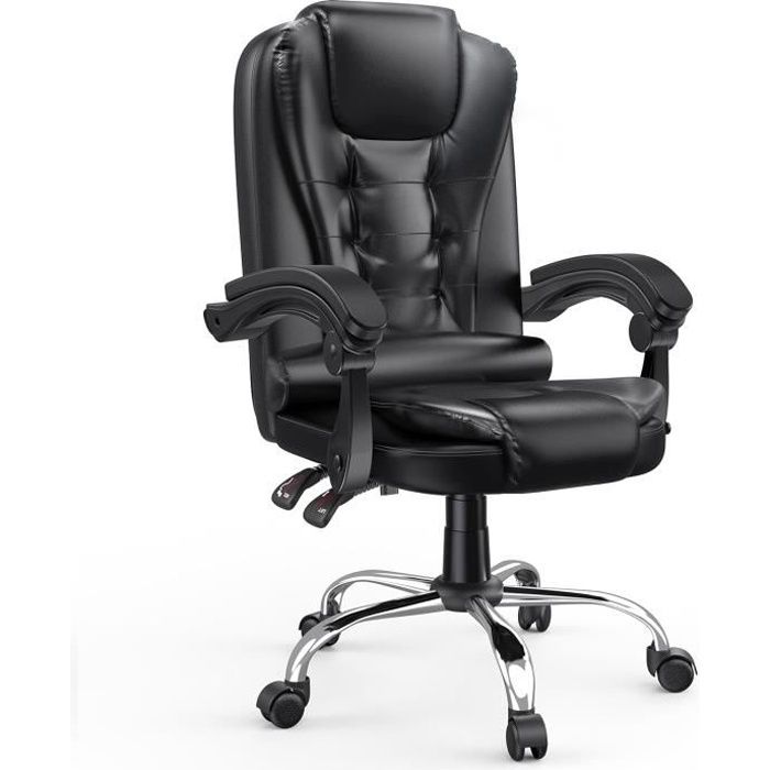 Fauteuil de bureau ergonomique en simili cuir, Siège Ergonomique à ...