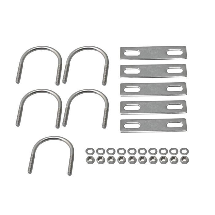 5pcs National Hardware M6 Filetage U-Bolt 42mm Dia avec Plaque Écrou ...