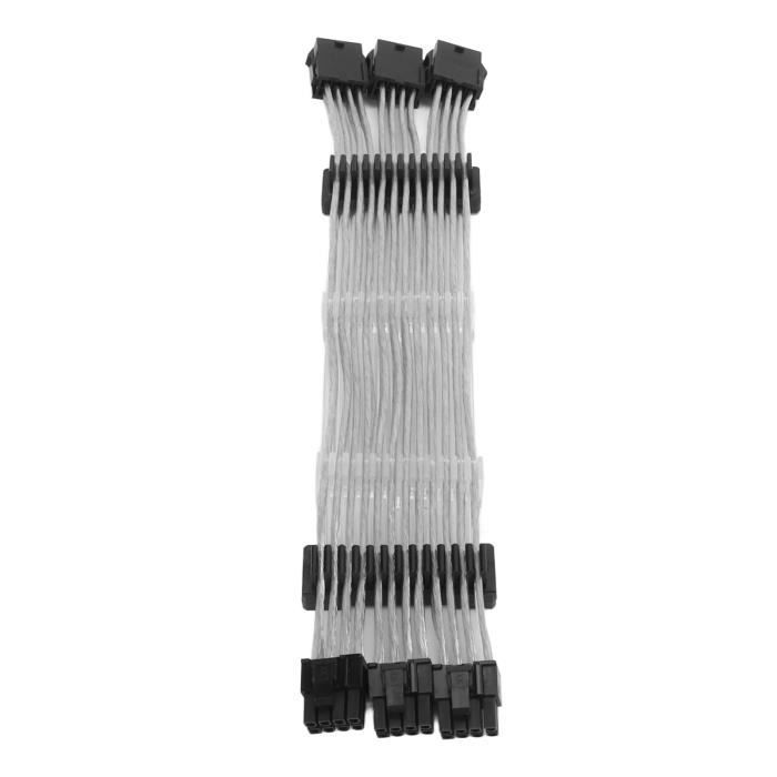EJ.life Câble d'extension ARGB gainé 24PIN 5V 18AWG pour PC de bureau ...