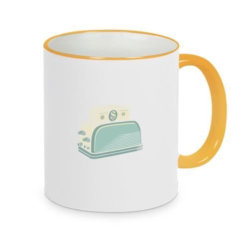 Mug - Céramique - Jaune fonce LMK MONEY TOASTER - Cdiscount Maison