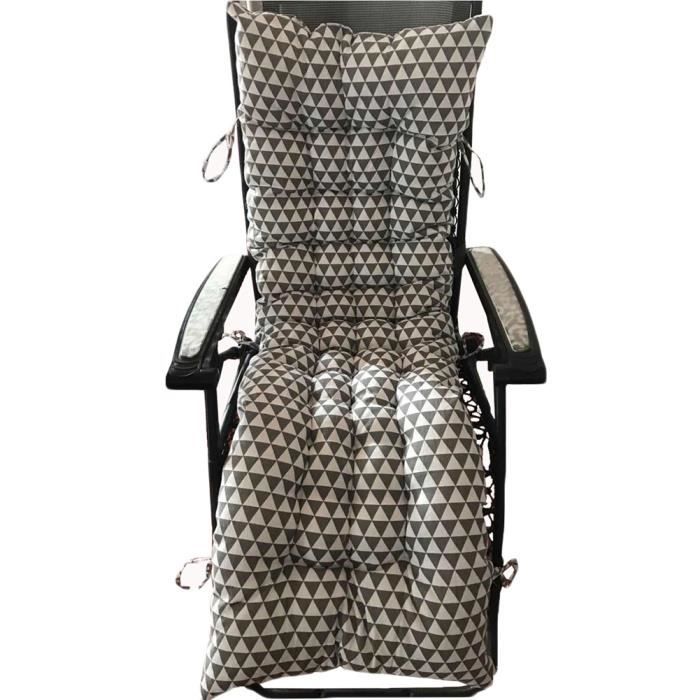 Coussin de Chaise HONGBI 48x170cm,Relax Intérieur Extérieur,Gris2 ...