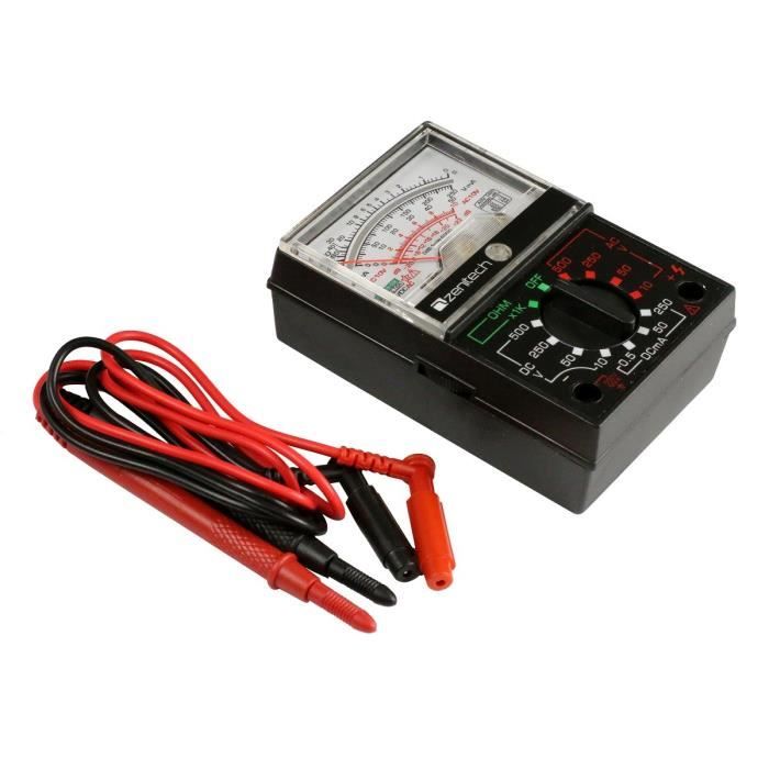ZENITECH Multimètre analogique 12 calibres 5 fonctions - Cdiscount ...