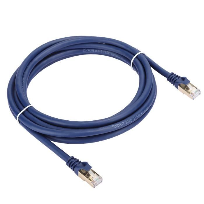 3m-9.84ft Câble LAN de Raccordement Ethernet Cat8 Mâle SFTP 40Gbps RJ45 ...