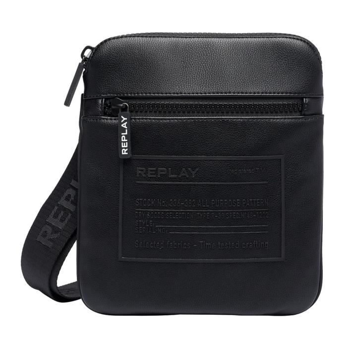 REPLAY Crossbody Bag Black [206430] - sac à épaule bandoulière sacoche ...
