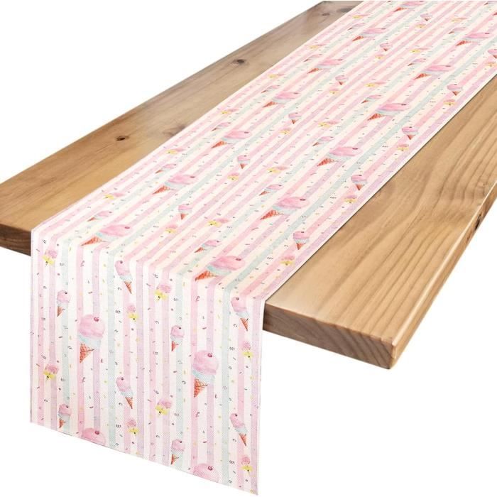 Chemin De Table Anniversaire Rose Violet Lin Chemin De Table 40 X 140 ...