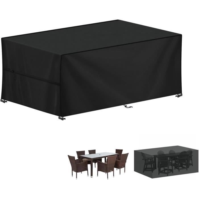Housse Salon De Jardin Exterieur, Housse Table De Jardin, 420D Tissu ...