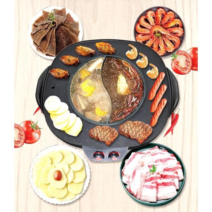 Luernas Harbin-Star 2 En 1 Electric Smokeless Grill And Hot Pot Set, De ...