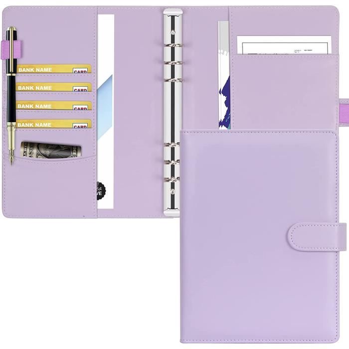 Toplive Portfolio A5 PU Cuir, Mallette Multifonctionnelle 6 Reliures à ...