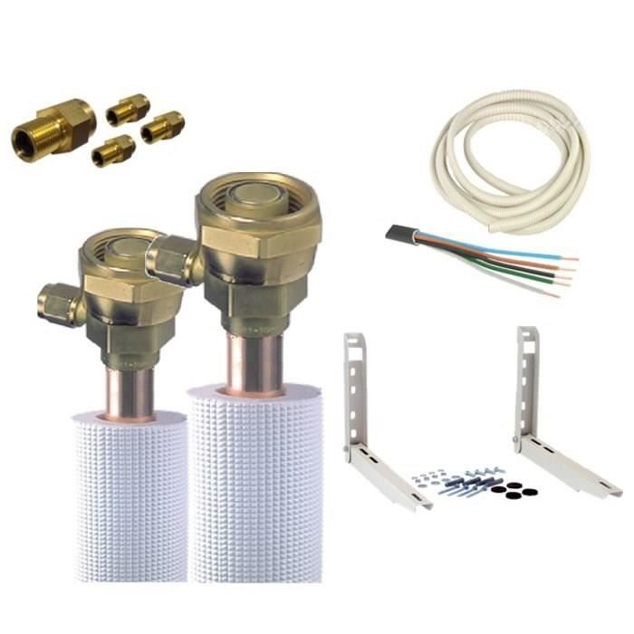 Kit d'installation pour climatiseur fixe 5kW 1/4-1/2 en 5m - Cdiscount ...