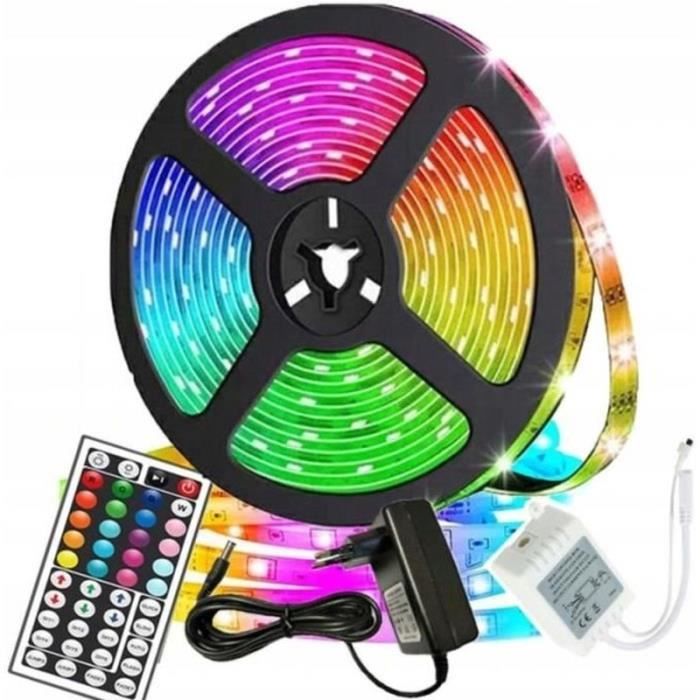 BANDE LED - RUBAN LED Ruban LED 20m 2835 RGB 300 + Alimentation 12V 2A ...