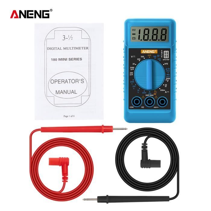 ELECTRICITE -MULTIMETRE, Bleu--ANENG multimeter multimetre testeur ...