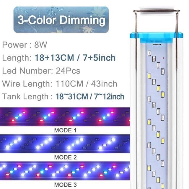 FOND DE DECOR,SZD-B20CF--Lampe LED super slim pour aquarium avec ...