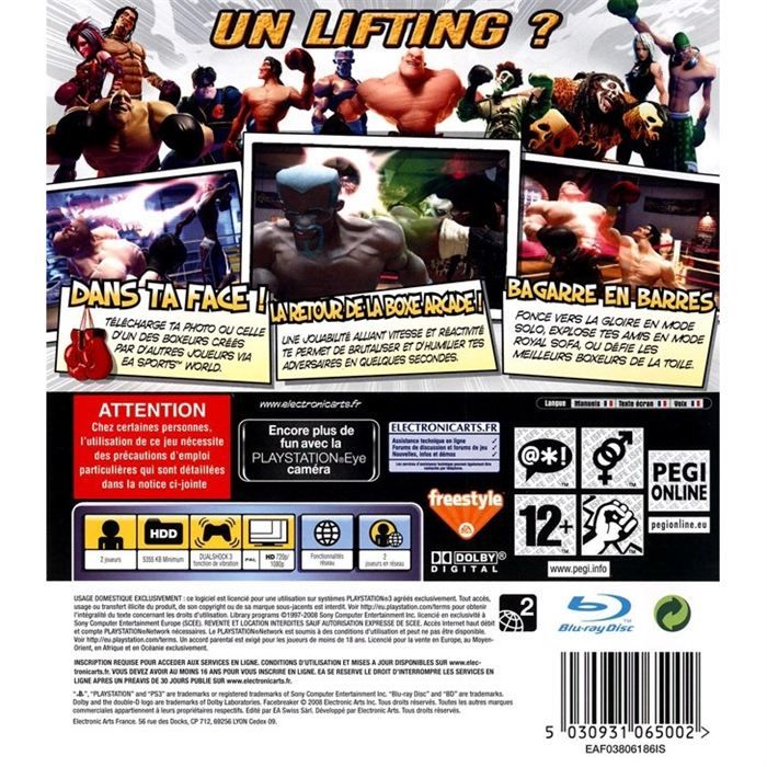 FACEBREAKER / JEU CONSOLE PS3 - Cdiscount Jeux vidéo