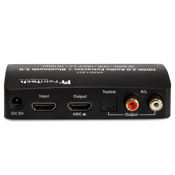 Adaptateur audio HDMI - EDILIX - Convertisseur 5.1 - Émetteur Bluetooth ...