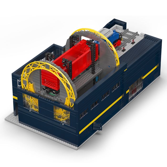 Mould King 17094 Train Jouets Le APP/RC Railcar Rotary dumping Bloc de ...