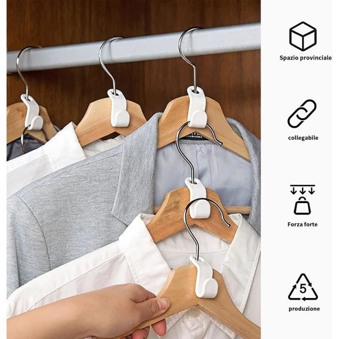 Lot de 60 Crochets avec connecteur pour accrocher des vêtements, Clips ...