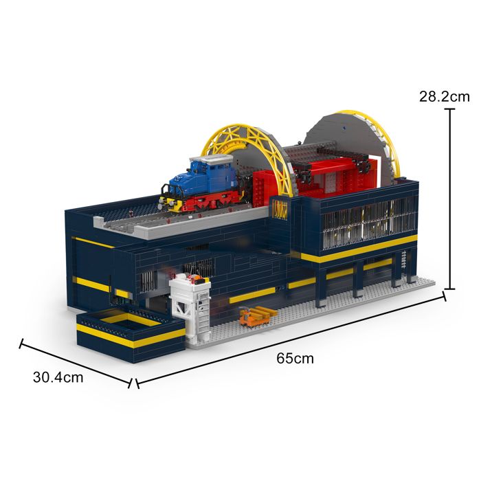 Mould King 17094 Train Jouets Le APP/RC Railcar Rotary dumping Bloc de ...