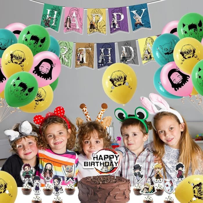 Decoration Anniversaire Demon Slayer Ballon Anniversaire Décoration ...