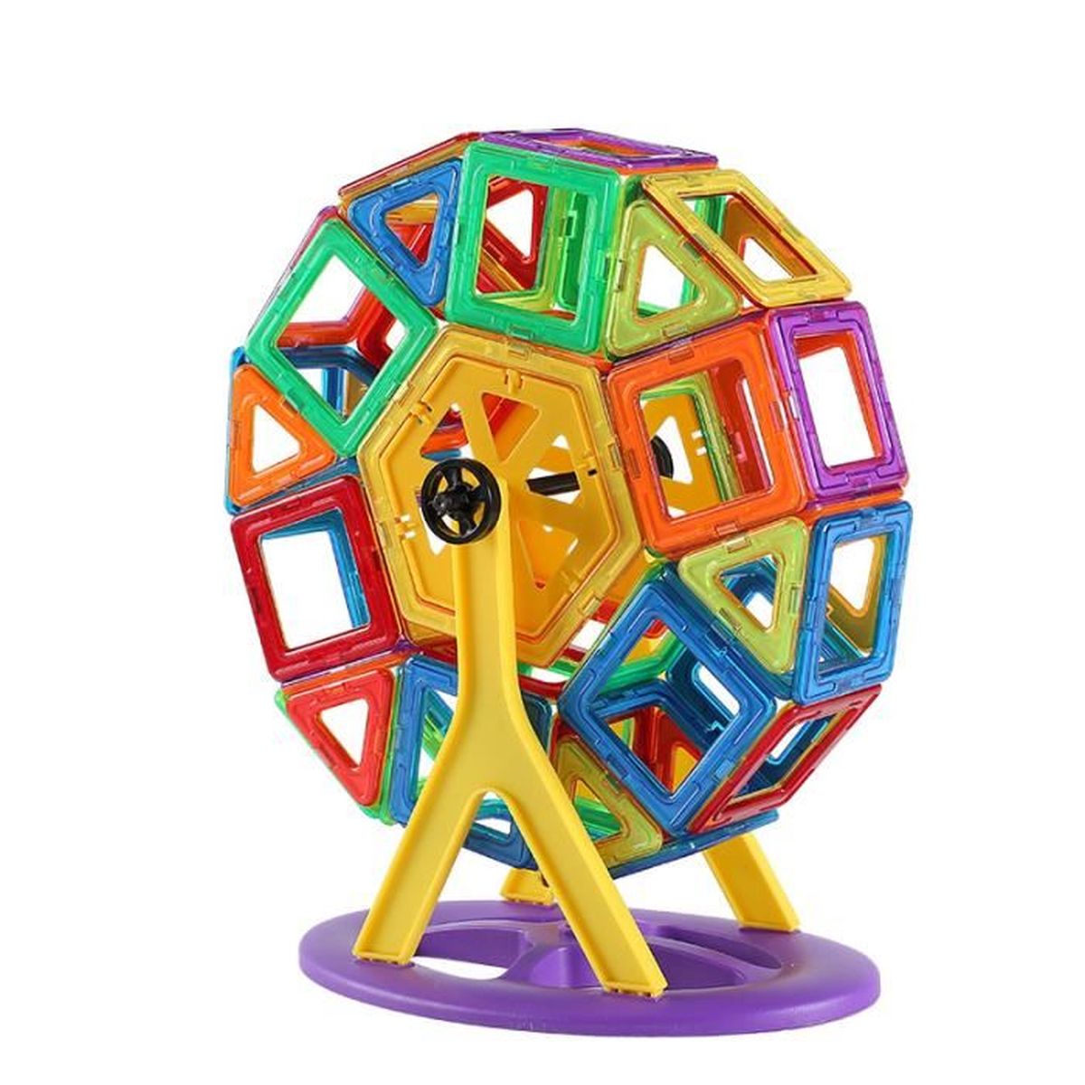 153 Pièces Bloc de Construction Magnétique,3D Jeu de Magnetique Enfant ...