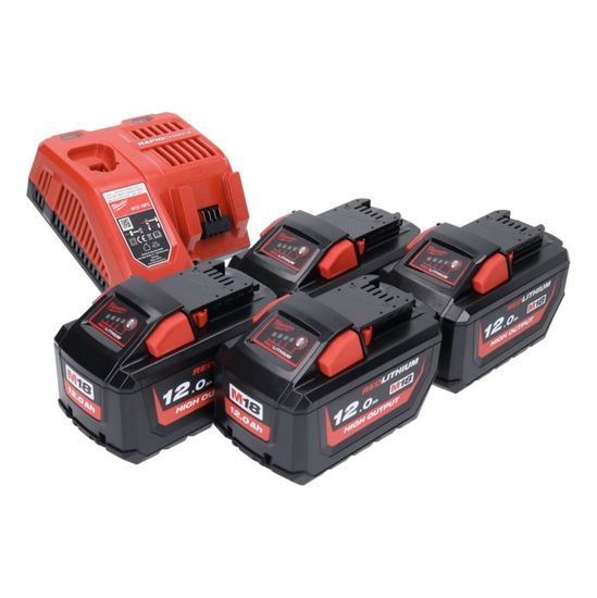 Milwaukee Pack M18 NRG-1203: 4x Batteries 12,0Ah 18V Li-Ion (4x ...
