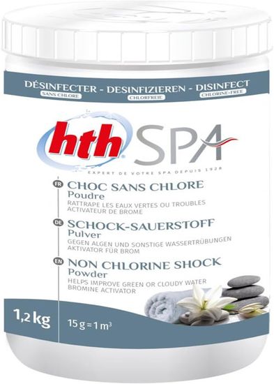 Poue Choc sans Chlore HTH pour Spa Gonflable, 1,2kg132 - Cdiscount Jardin
