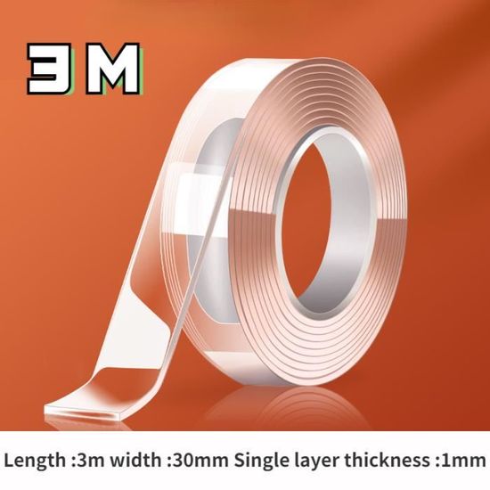 Ruban adhésif double face transparent,ruban de caractéristique,ruban ...