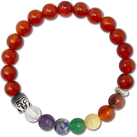 Cotigo Bracelet Femme ou Homme 7 Chakras en Pierre Naturelle - Bracelet ...